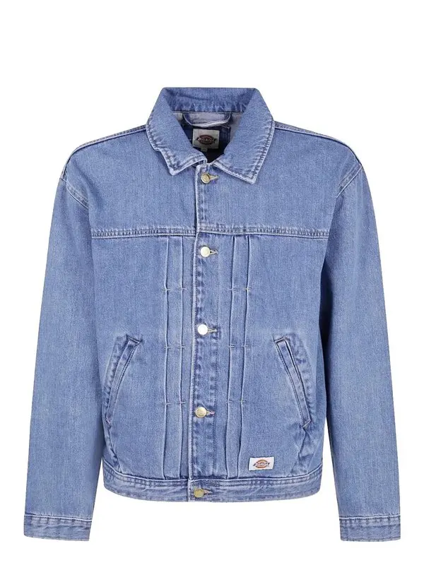 Dickies Selvedge Pleated Denim Jacket - Blue