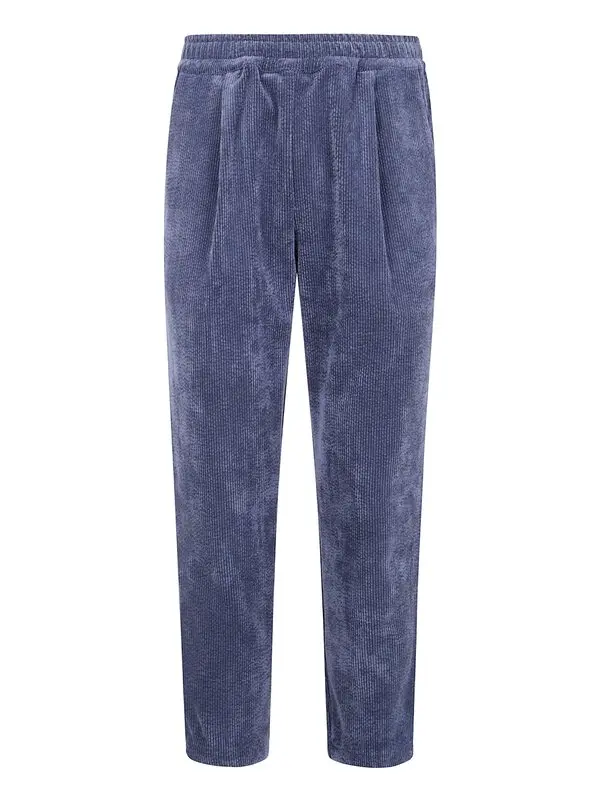 FAMILY FIRST Chino Velvet Trousers - Blue