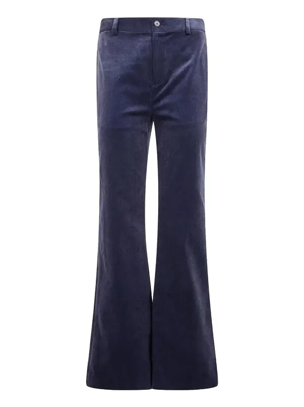 Ralph Lauren Kaeden Full Length Flat Front Trousers - Blue