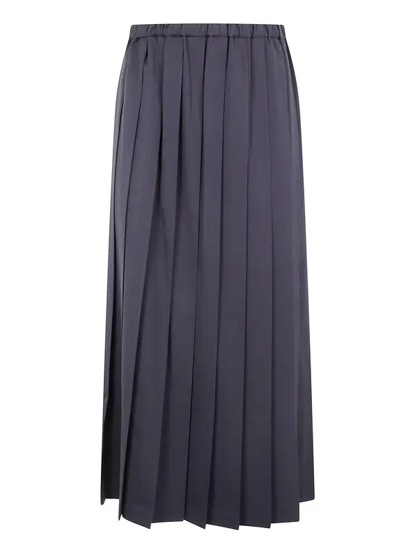 JUNYA WATANABE COMME DES GARCONS Pleated Long Skirt - Black