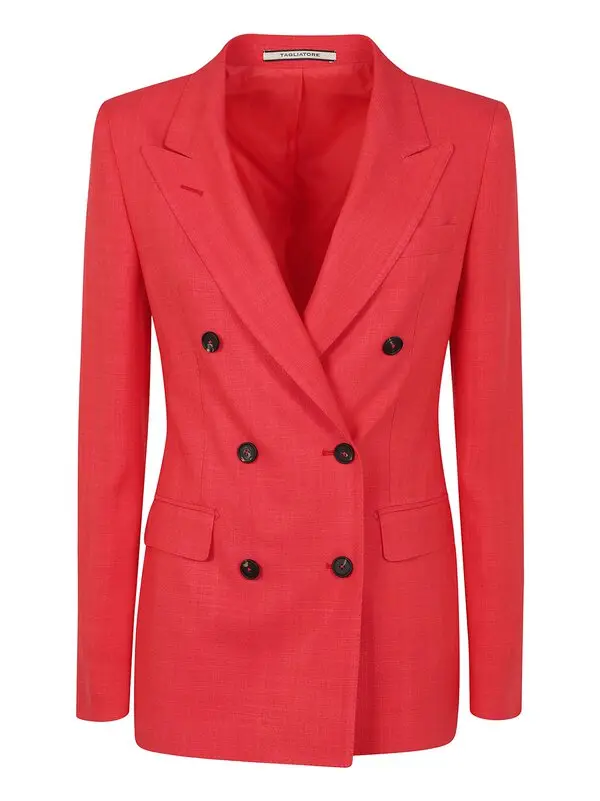 Tagliatore Tailored Double-breasted Jacket - Red