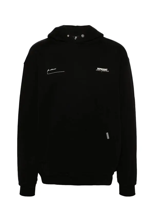 REPRESENT Patron Of The Club" Hoodie - Black