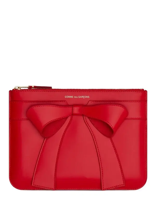Comme Des Garçons Big Bow Pouch - Red