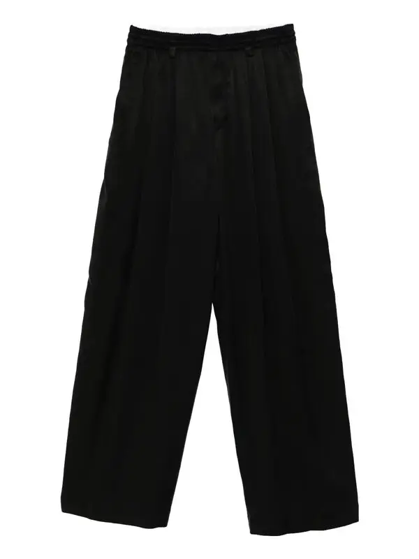 Alexander Wang Trouser With Turned Down Elastic Waistband - Black