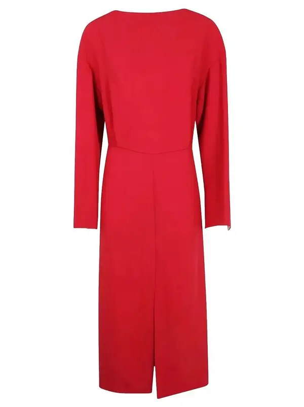 Carven Fitted Dress - Red