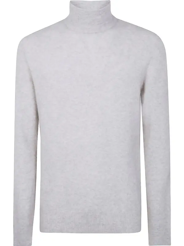 NUUR Long Sleeve Turtleneck Sweater - Gray
