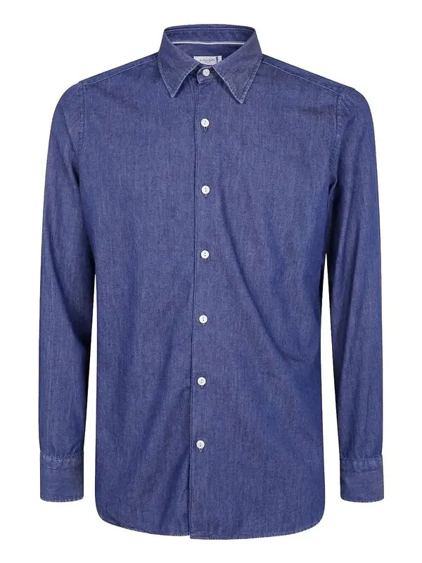 TINTORIA MATTEI 954 Denim Shirt - Blue