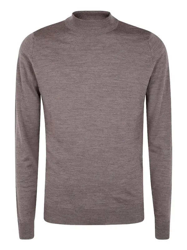 John Smedley Harcourt Mock Neck - Beige