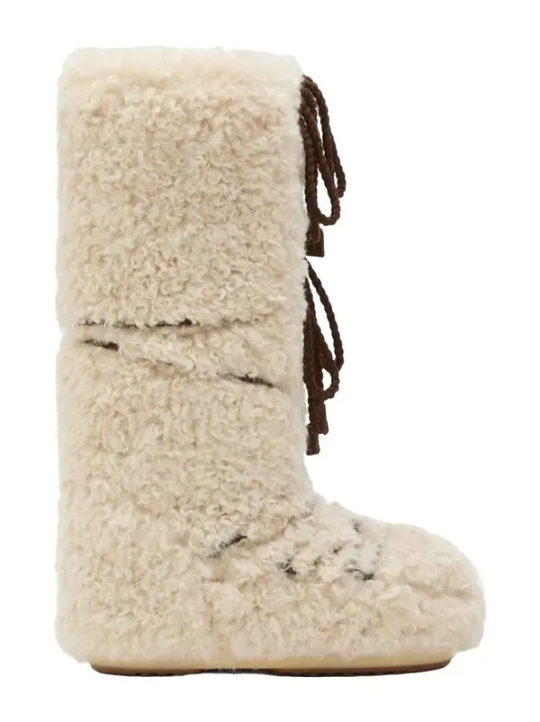 Moon Boot Icon Curly Extra Boots - Beige