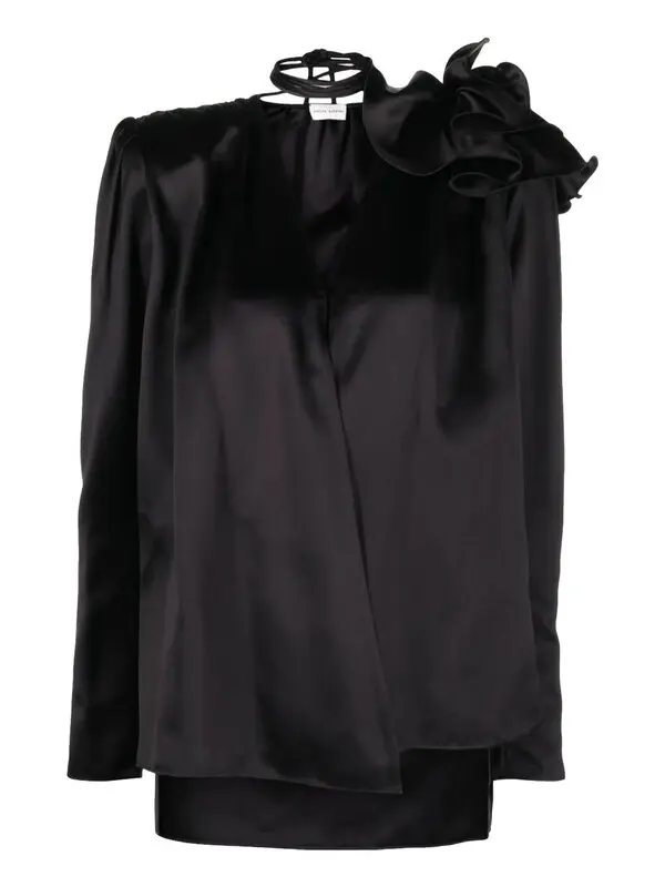 Magda Butrym Silk Blouse - Black