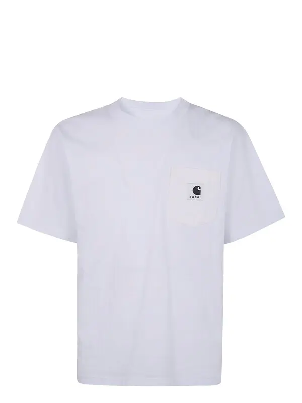 SACAI X CARHARTT Carhartt Wip" Cotton Jersey T-shirt - White