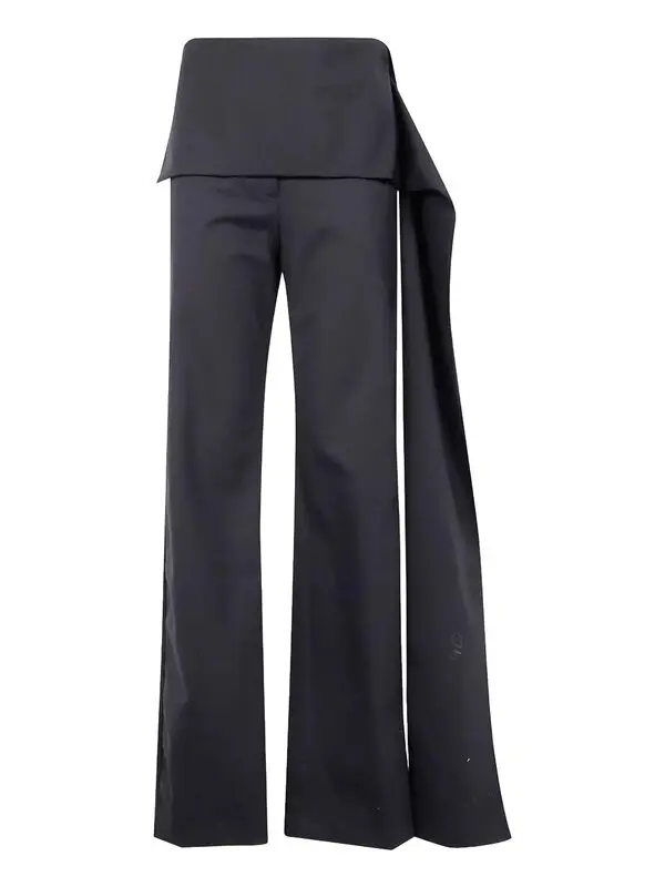 THELATEST Claire Poly Wool Ab Trousers - Black