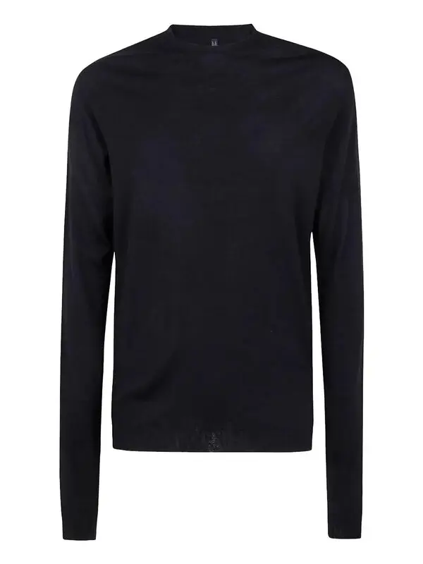 MD75 Crew Neck Merino Wool Sweater - Black