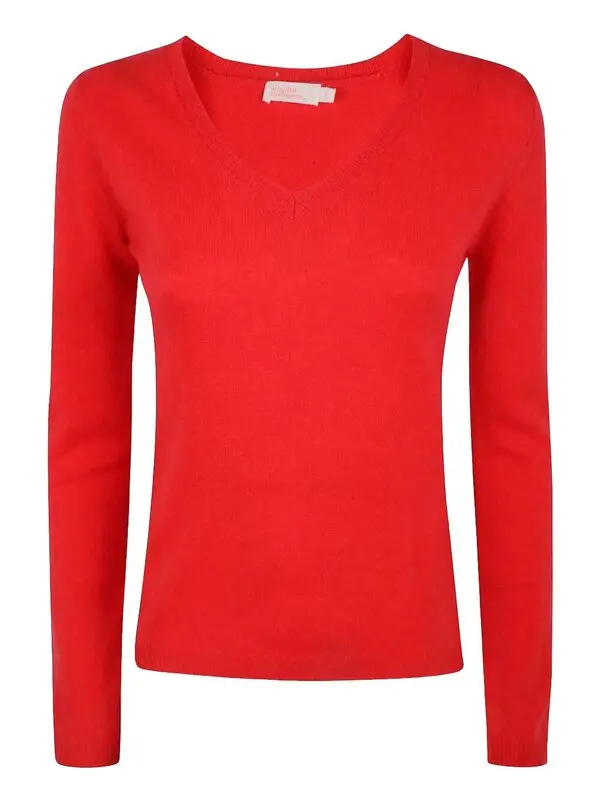 ABSOLUT CASHMERE Anatola V-neck Cashmere Sweater - Red
