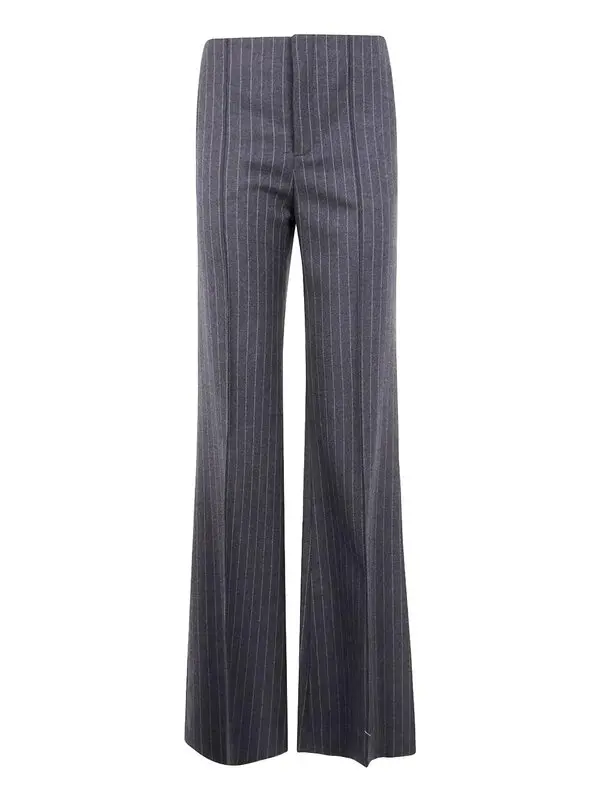 Chloé Flared Trousers - Gray