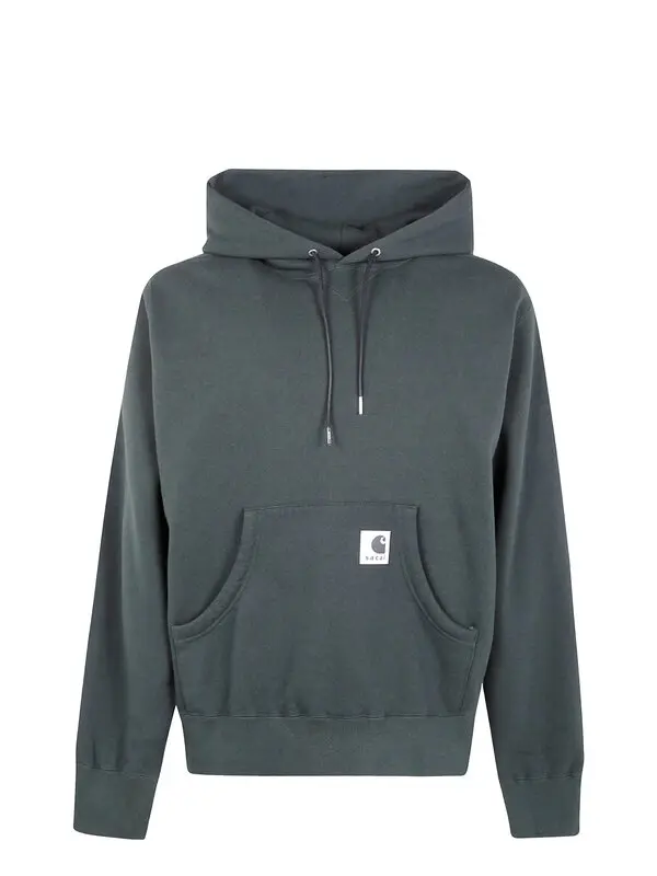 SACAI X CARHARTT Cotton Jersey Hoodie - Green