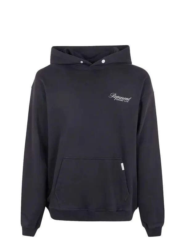 REPRESENT Owners Club Script Hoodie - Black