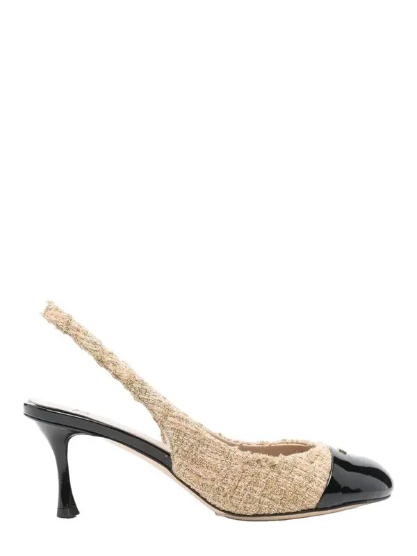 N.21 Slingback Pumps - Beige