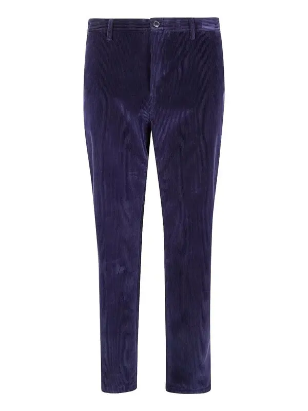 Paul Smith Cotton Trousers - Blue