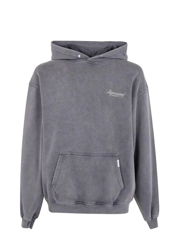 REPRESENT Owners Club Script Hoodie - Gray