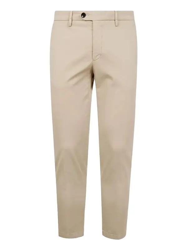 MICHAEL COAL Capri American Pocket Trousers - Beige
