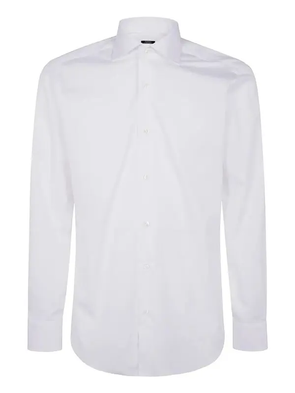 BARBA NAPOLI Classic Popeline Shirt - White