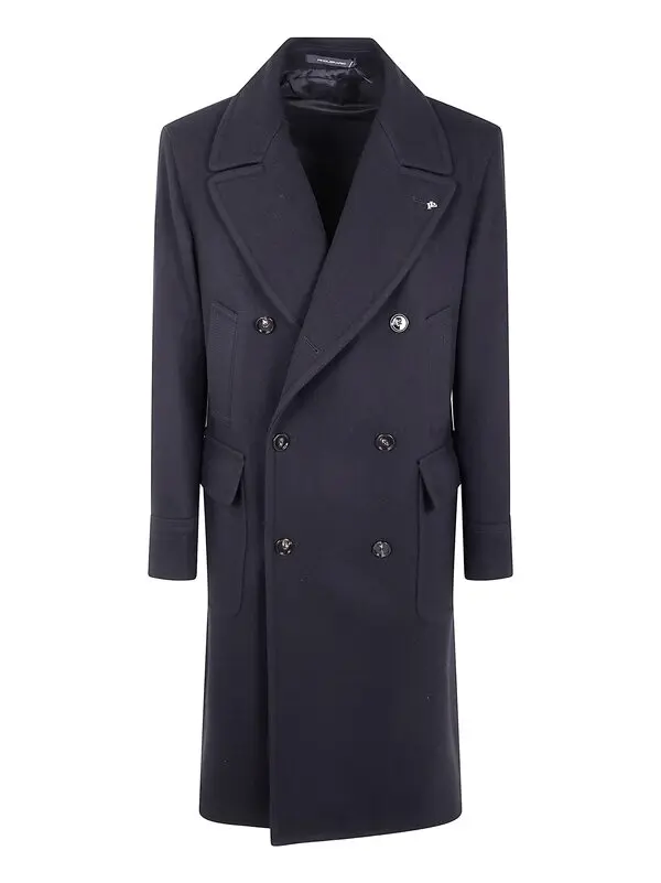 Tagliatore Sherry Overcoat - Black