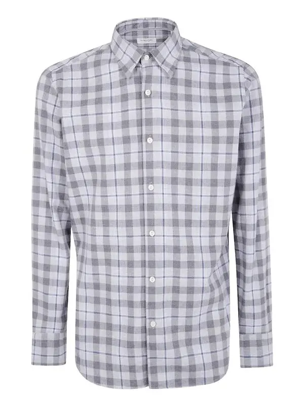 TINTORIA MATTEI 954 Tartan Shirt - Gray