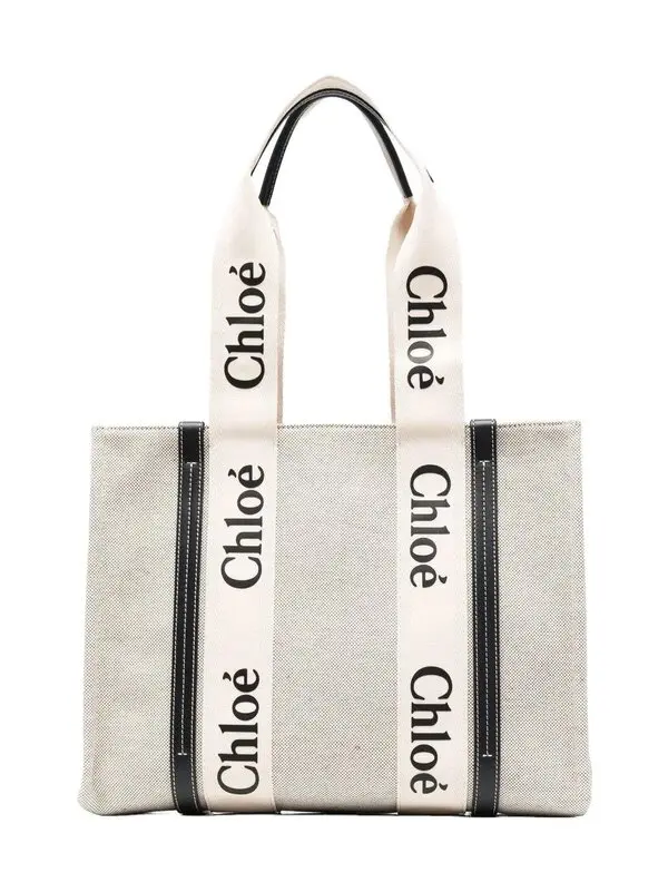Chloé Woody Tote Bag - White