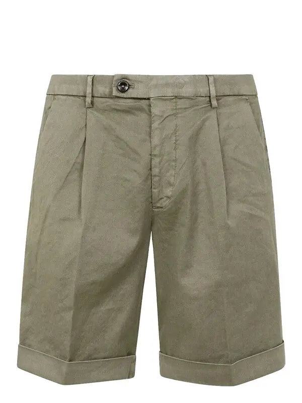 MICHAEL COAL Erick Pieces Bermuda Trousers - Green