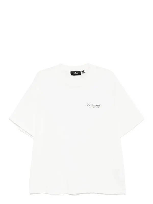 REPRESENT Owners Club Script" T-shirt - White