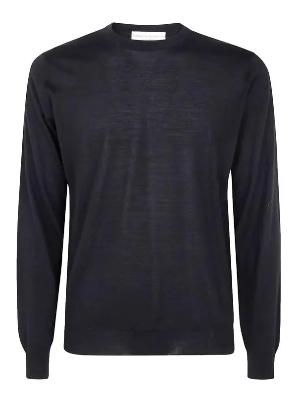 FILIPPO DE LAURENTIIS Crew Neck Sweater - Black