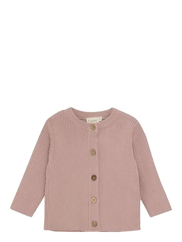 FIXONI Knitted Cardigan - Pink