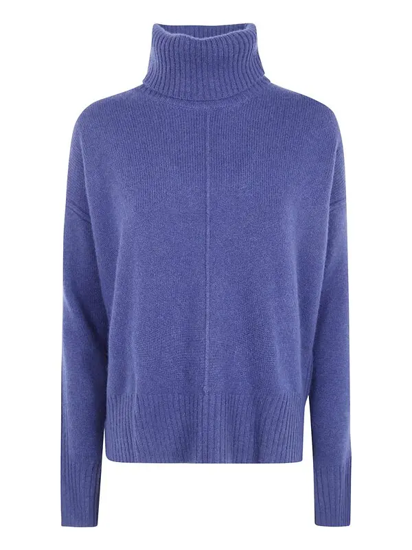 ABSOLUT CASHMERE Candace High Neck Sweater - Blue
