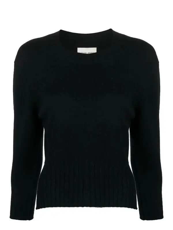 Loulou De Saison Mora Lds Cropped Sweater - Black