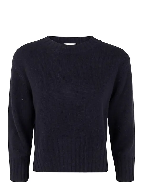 Loulou De Saison Mora Lds Cropped Sweater - Black