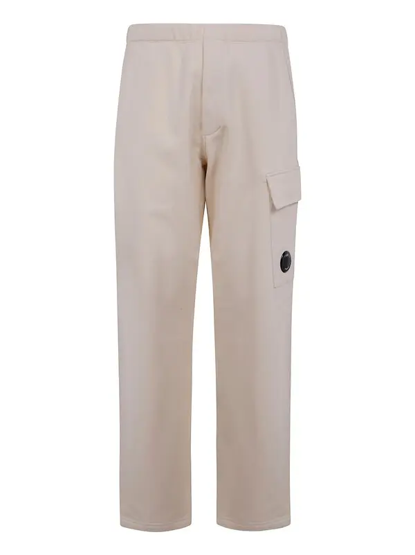C.P. COMPANY C. P. Company Sweatpants Cargo Pant In Diagonal Raised Fleece - Beige