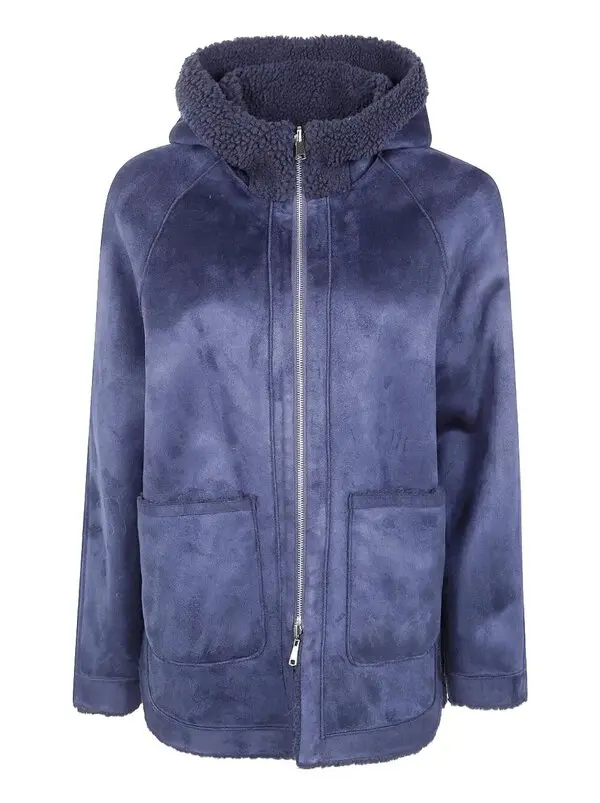 BETTA CORRADI Reversible Hooded Jacket - Blue