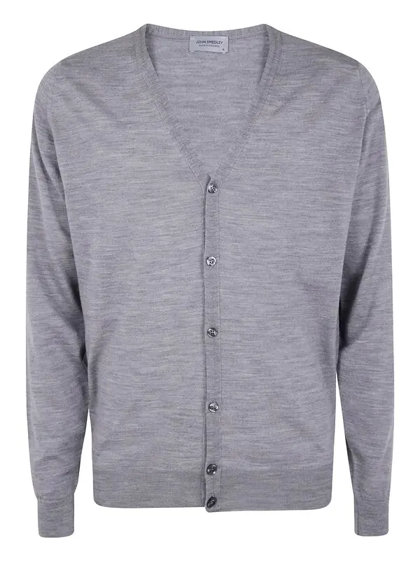 John Smedley Petworth Merino Wool Cardigan - Gray