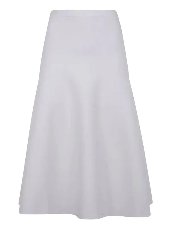 D.exterior Merinos Double Flared Skirt - White