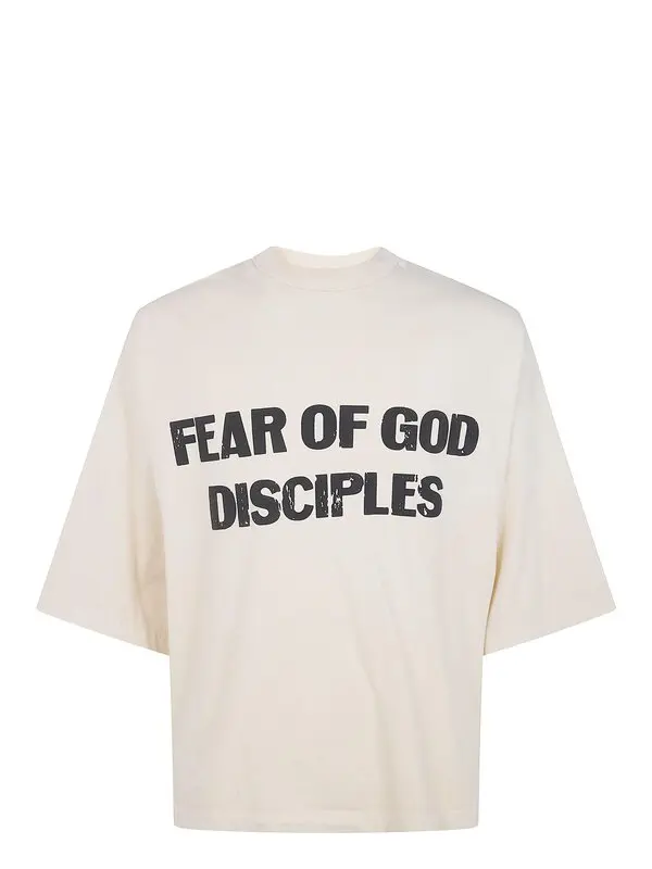 Fear Of God Relaxed "disciple" Tee - Beige