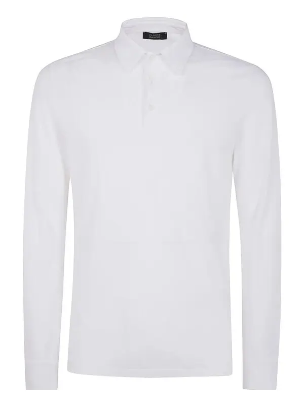 ZANONE Long Sleeves Polo Shirt - White