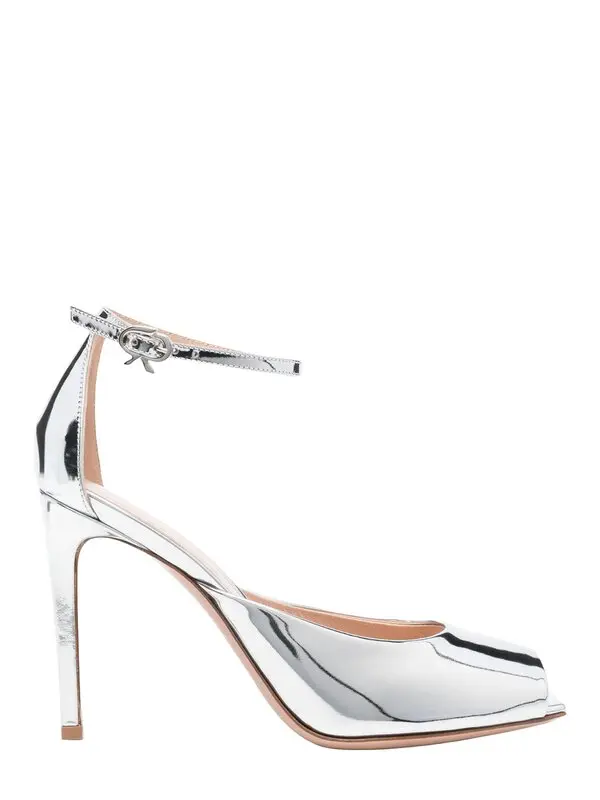 GIANVITO ROSSI Thel Strappy Sandal - Metallic
