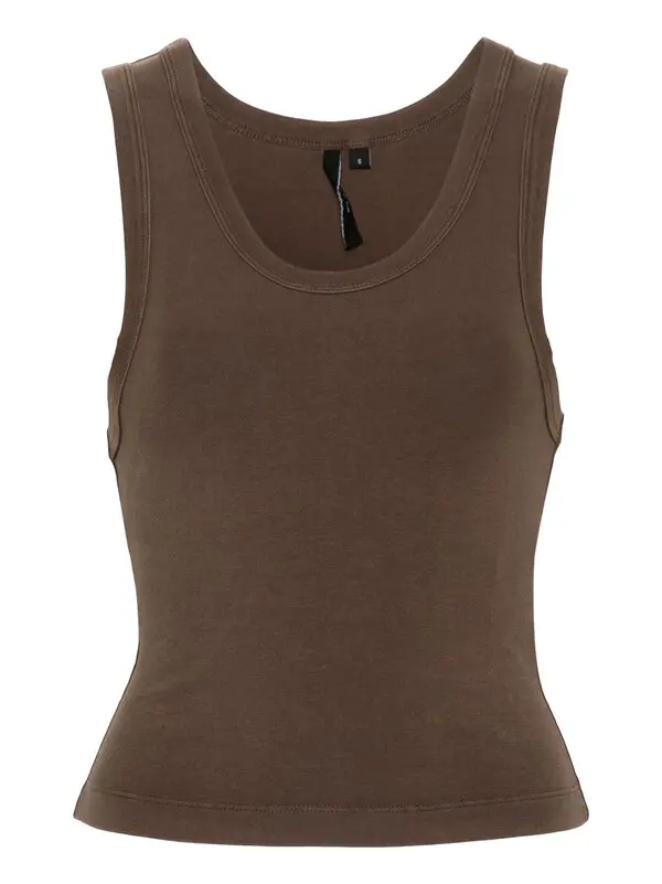 ENTIRE STUDIOS Cropped Tank - Brown