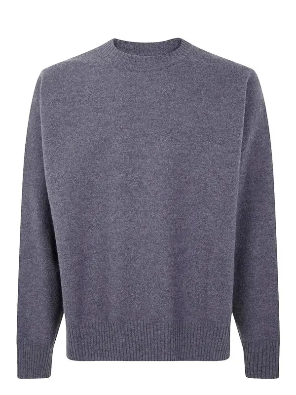 JIL SANDER Crewneck Long Sleeve Jumper - Gray