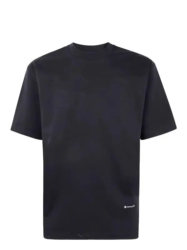 SNOW PEAK Organic Cotton Mercerized T-shirt - Black