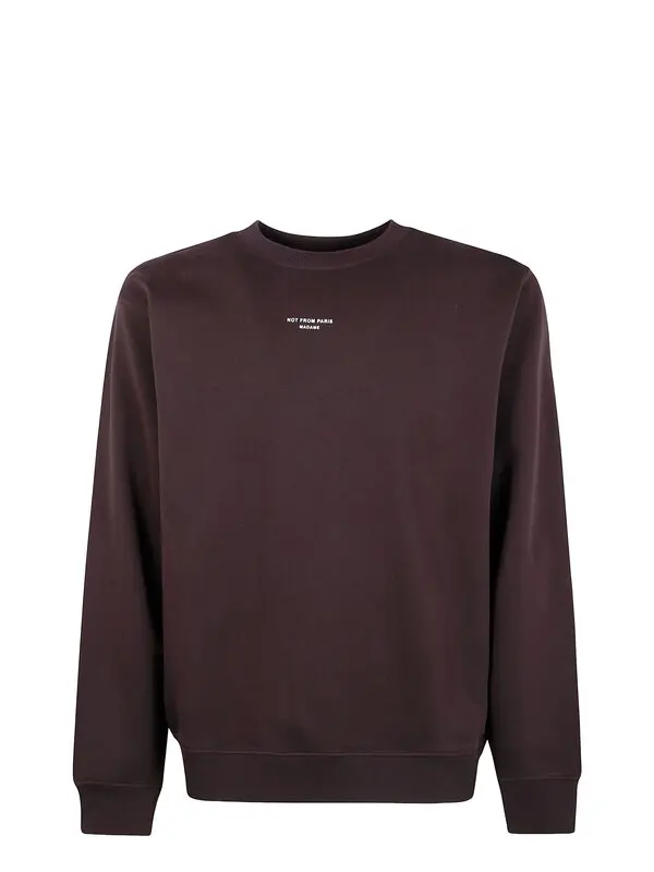 Drole De Monsieur Le Sweatshirt Slogan Classique - Brown