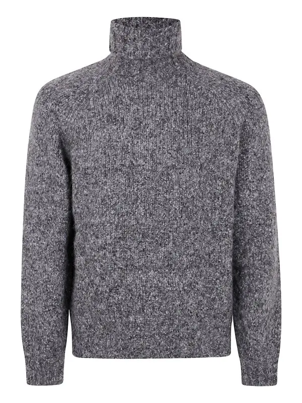 Brunello Cucinelli Turtleneck Cashmere Sweater - Gray