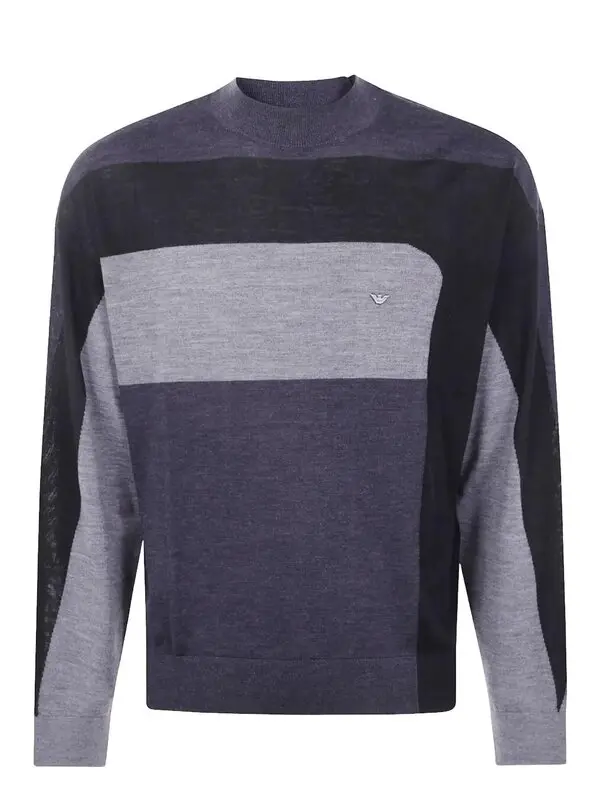 Emporio Armani Tricolor Sweater - Gray