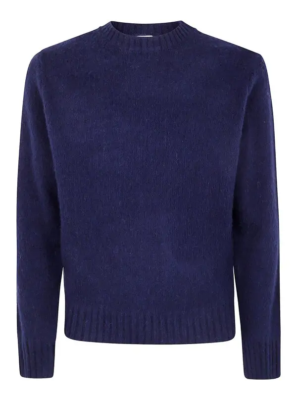 Aspesi Classic Round Neck Sweater - Blue